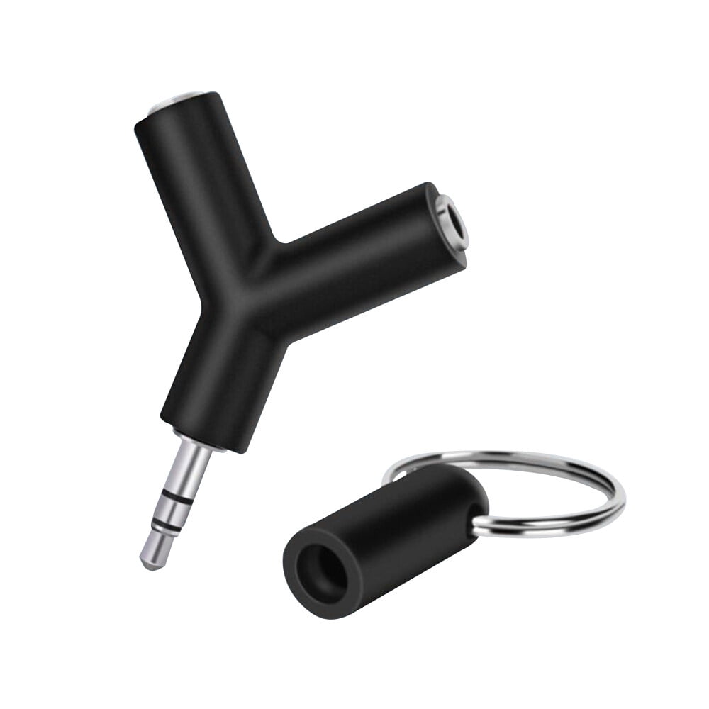 Two-way Headphones Splitter Mini Y Shape 3.5mm jack Double Jack Audio ...