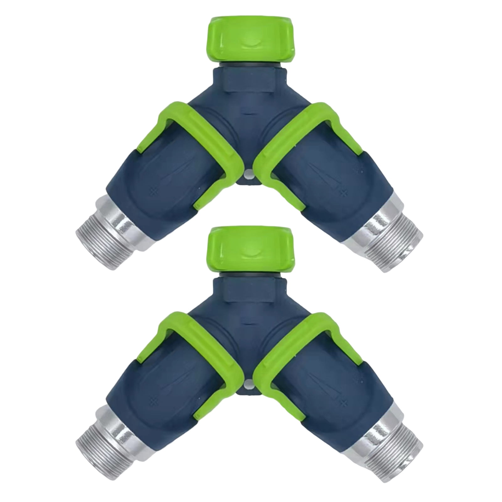 Two-way Shut-off Valve Garden Hose Splitter - Rust-proof Alloy ...