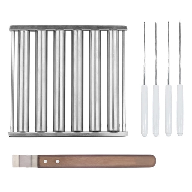 TwoLLL BBQ Grill Tray Hot Dog Roller Shelf Stainless Steel Sausage ...
