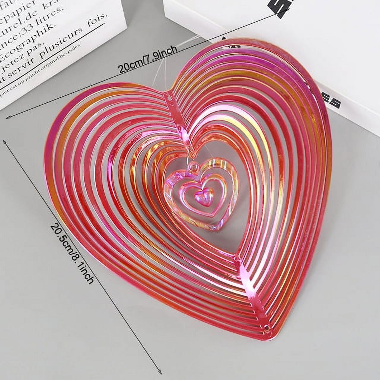 TwoLLL Butterfly Wind Spinner ABS Wind Catcher Love Rotating Wind Chime ...