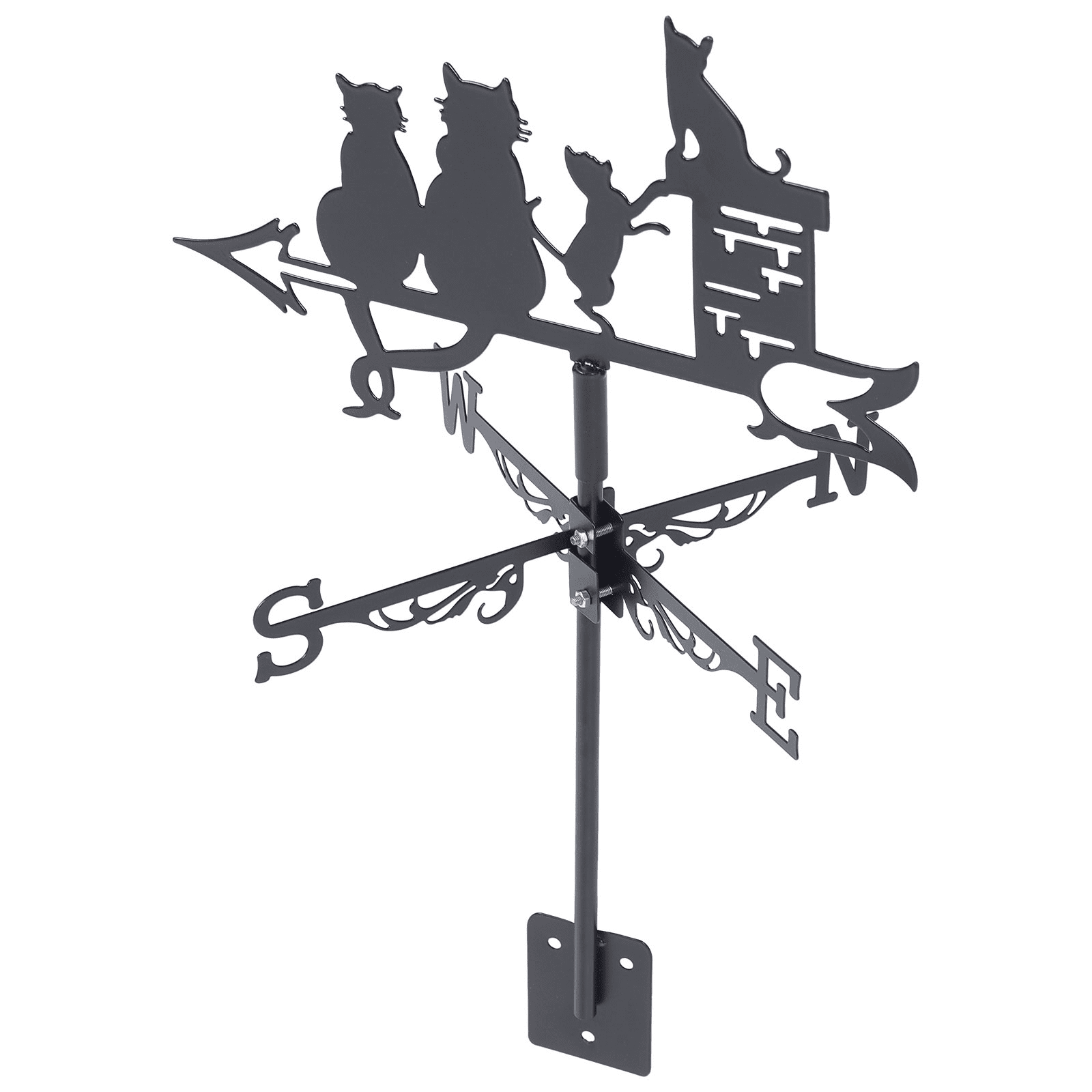 TwoLLL Garden Decoration Weathervane Stainless Steel Wind Direction ...