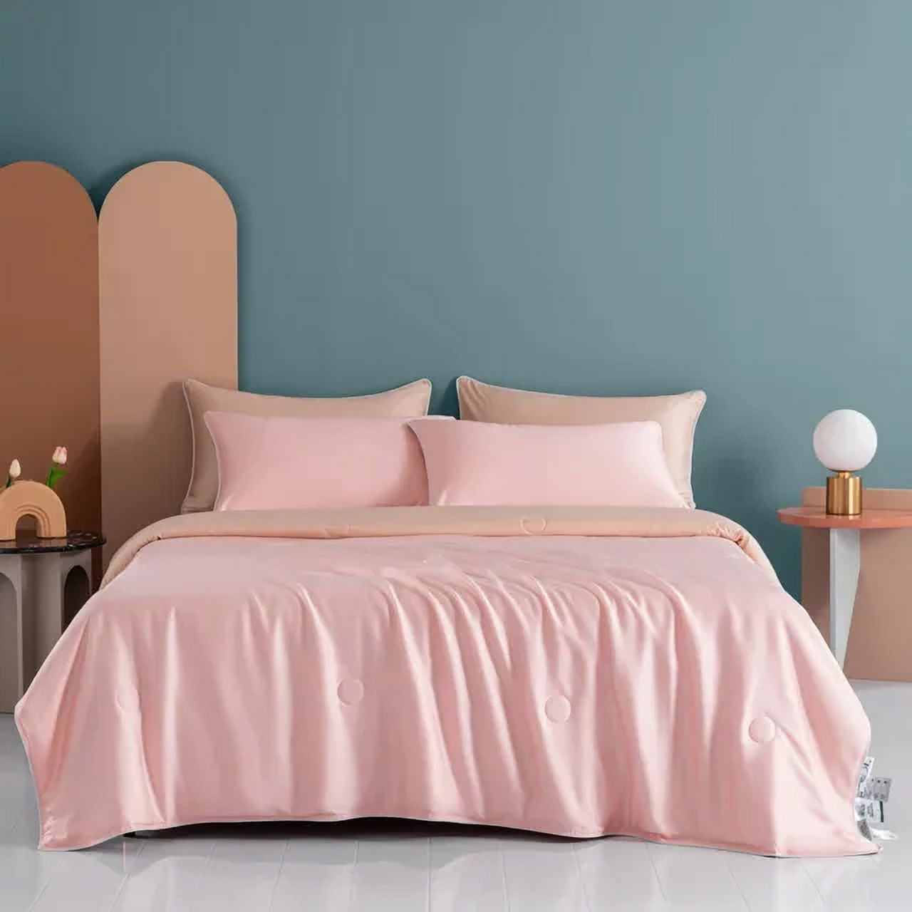 TwoLLL High End Summer Cooling Quilt Silky Cooled Breathable Single ...