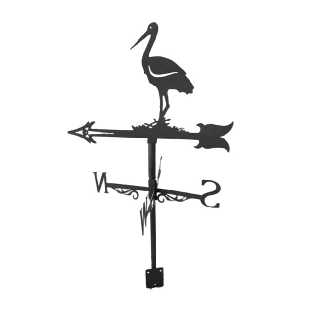 TwoLLL Iron Weathervane Wind Direction Indicator Farm Scene Home ...