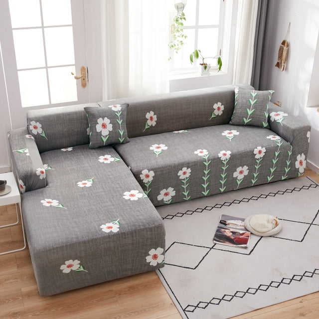 TwoLLL Sofa Cover for Living Room Sofa Cover Overlays for Corner Couch ...