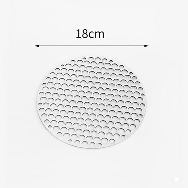 TwoLLL Stainless Steel Round BBQ Net Grill Mesh Roast Nets Bacon Grill ...