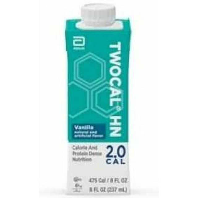 Twocal HN, Vanilla, High Calorie & Protein Nutrition, 8-Oz Cartons 24 ...