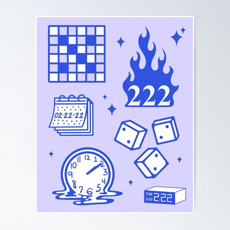 Twosday 222 Poster Poster- Unframed Poster | Wall Art | Perfect For ...
