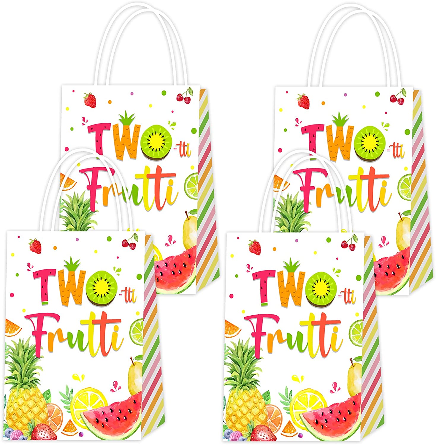 Twotti Fruity Birthday Decorations Summer Fruit Party Favor Bags 16pcs ...