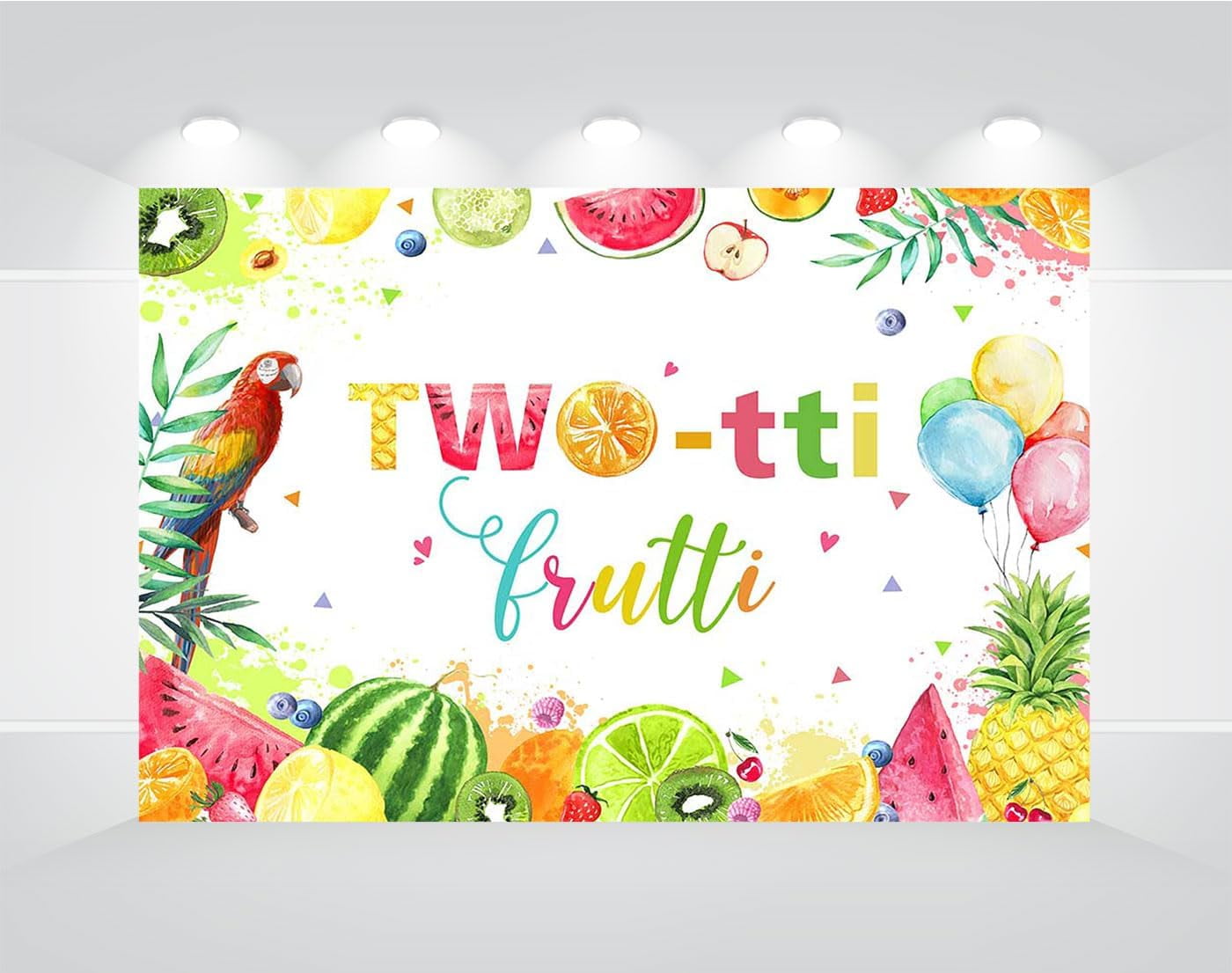 Twotti Frutti Party Backdrop for Photography Tutti Fruity Summer Theme ...