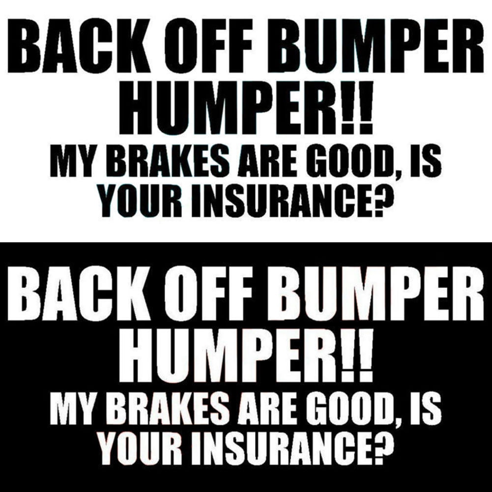 Twowood BACK OFF BUMPER HUMPER Letters Car SUV Sticker Window ...