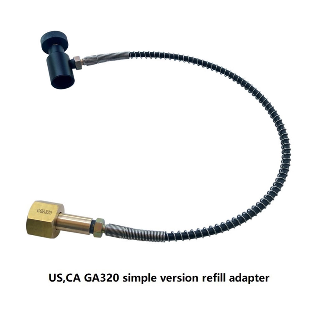 Twowood CGA320/W21.8 CO2 Cylinder External Hose Refill Adapter for Soda ...