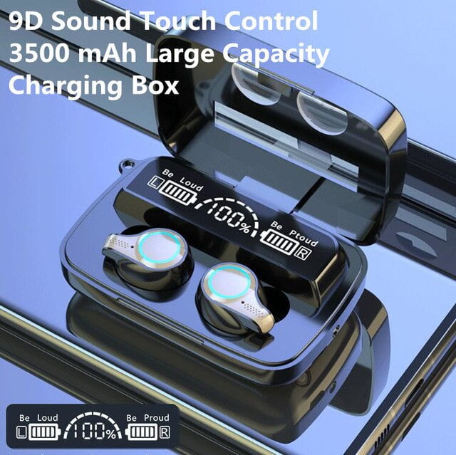 Tws Wireless Headphones Stereo Bluetooth-compatible Earphones Sport ...