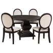 Twyla 5-piece 60-inch Round Wood Dining Table Set Dark Cocoa - Walmart.com