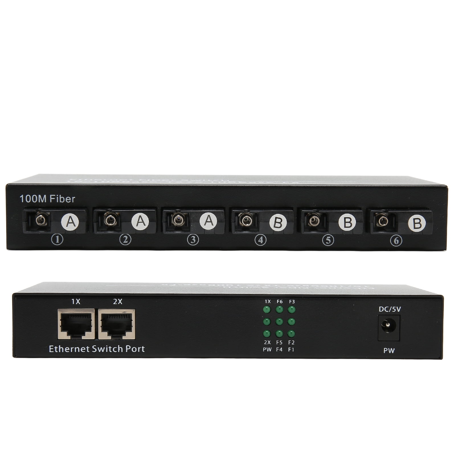 Tx1310nm RX1550nm Ethernet Fiber Switch 6 Optical Port 2 Electrical ...
