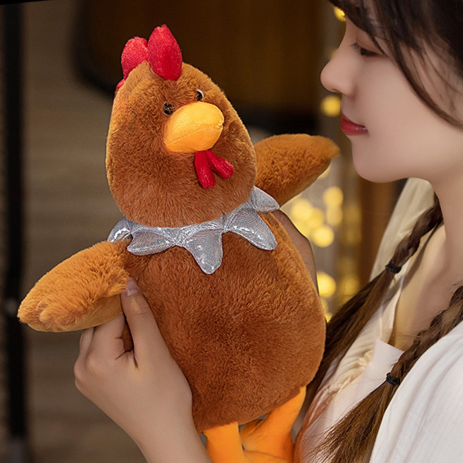 Txenfivo Adorable Cartoons Big Belly Chicken Toy Super Soft Cuddle ...