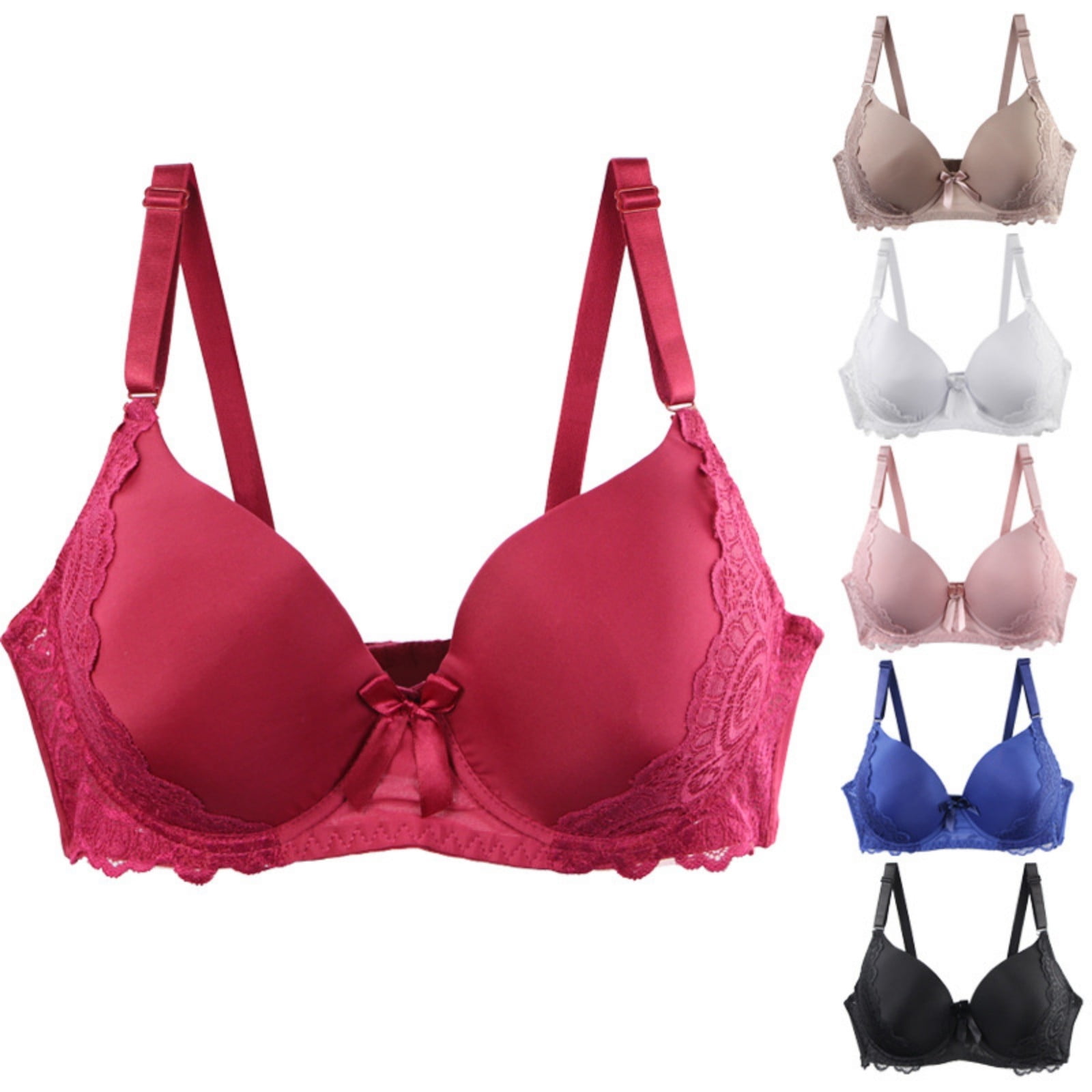 Txenfivo Plus Size Women's Smooth Full Coverage Underwire T-Shirt Bra ...