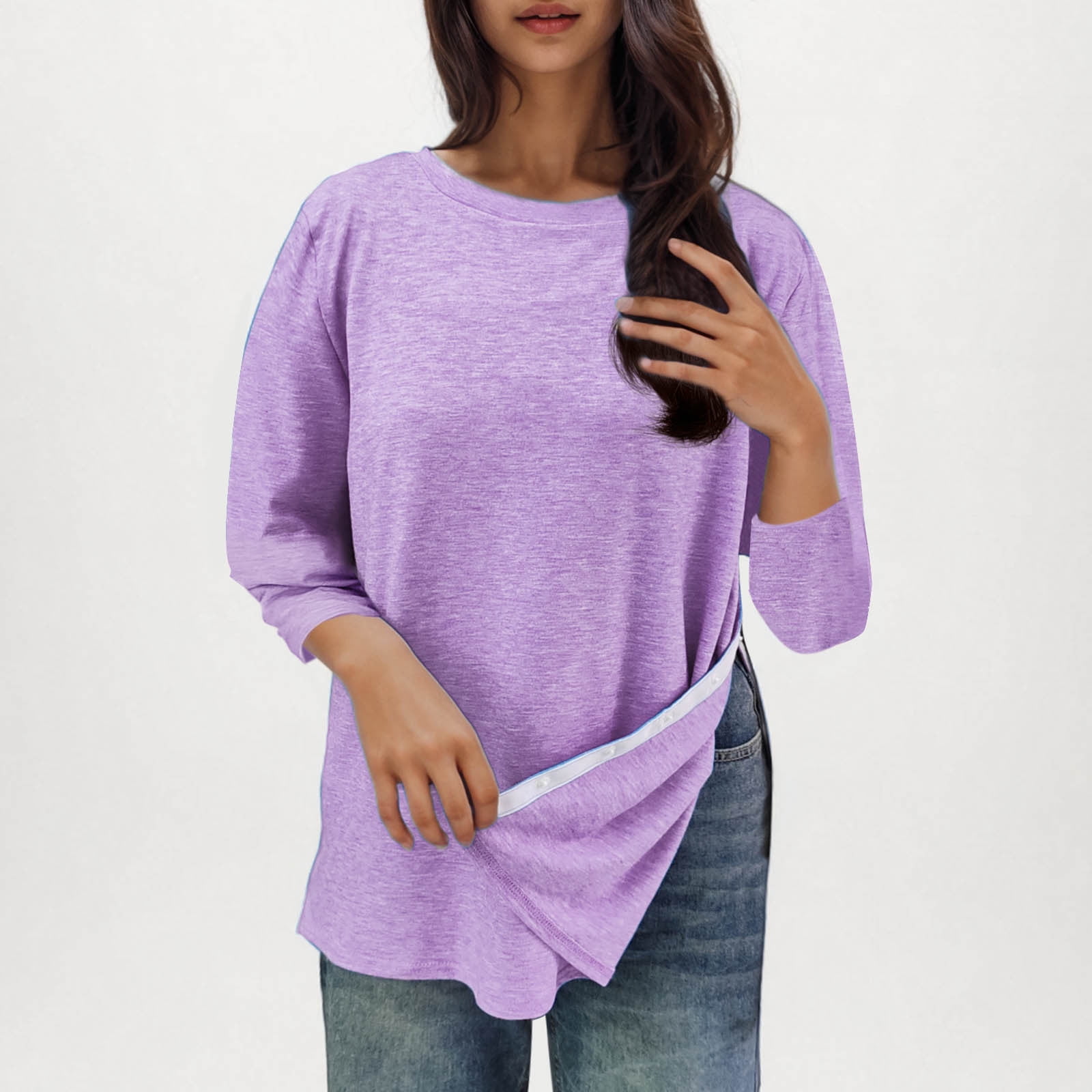 Txenfivo Post Shoulder Surgery Shirts for Women 3/4 Length Sleeve ...