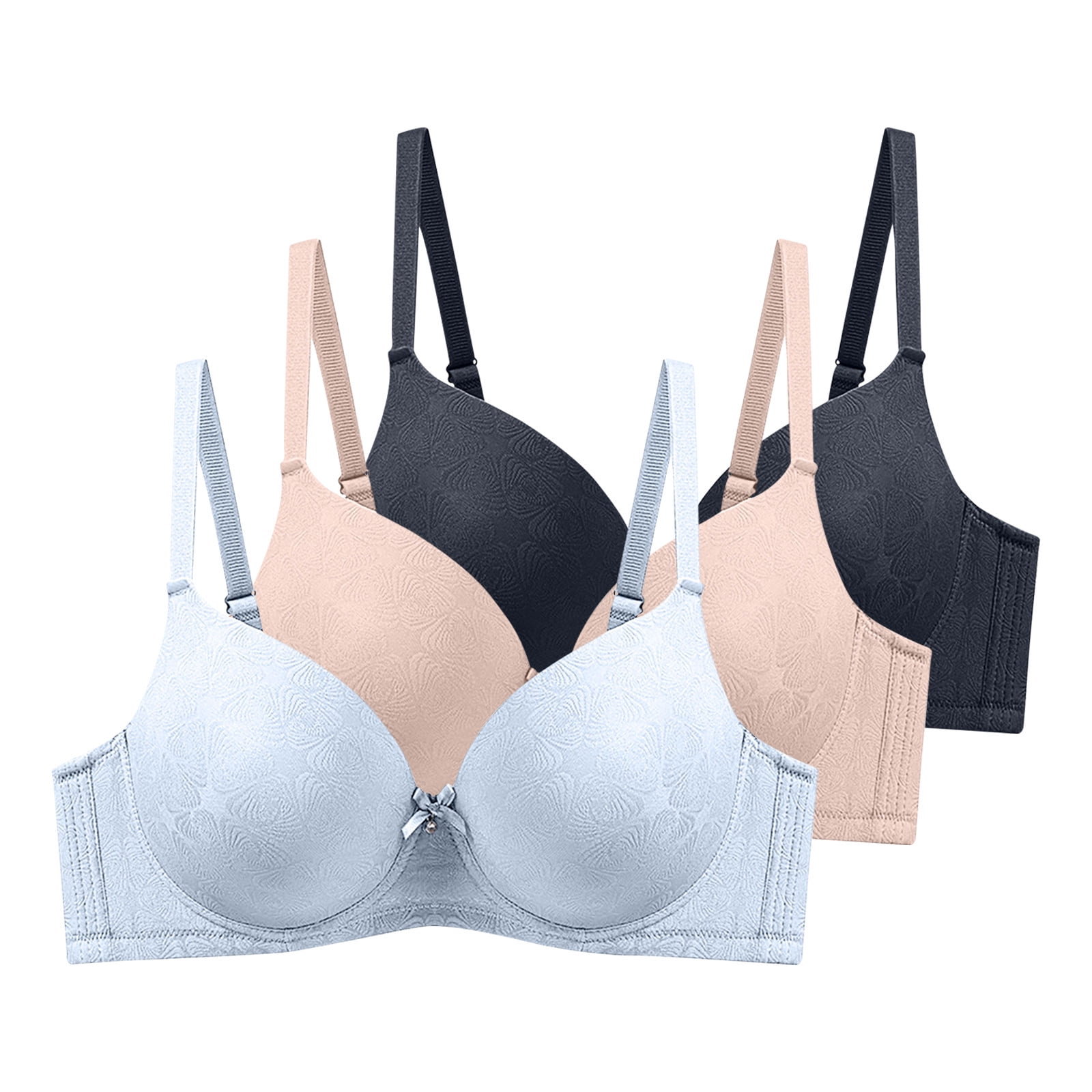 Txenfivo Women's Full Coverage Underwire Push Up Bra, Lightly Lined ...