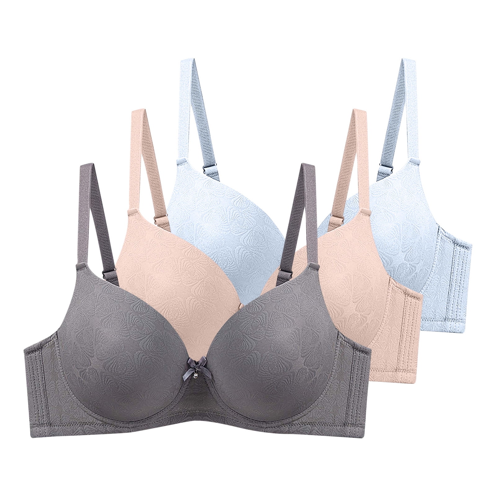 Txenfivo Women's Full Coverage Underwire Push Up Bra, Lightly Lined ...