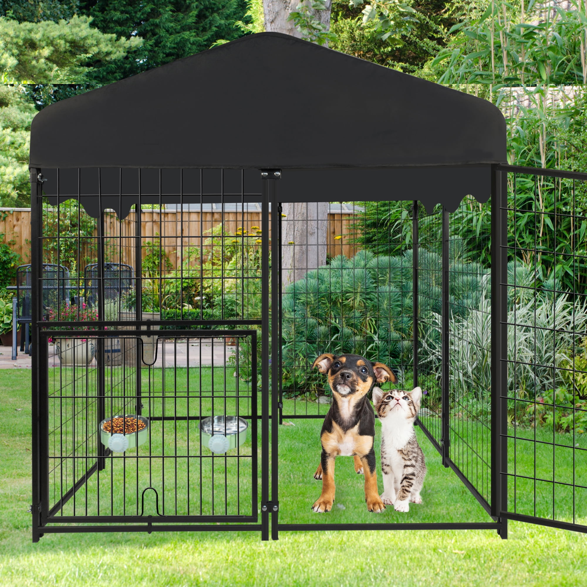 Txh001 Dog Kennel Outside, 4ft x 4.2ft x 4.5ft Outdoor Kennel with Roof ...