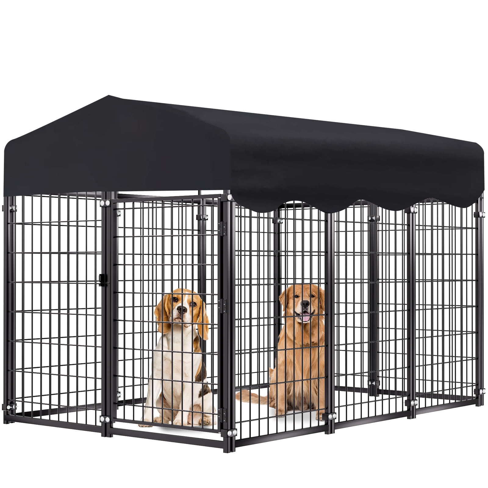 Txh001 Outdoor Dog Kennel, Large Kennel with UV-Resistant Roof 6.2ft x ...