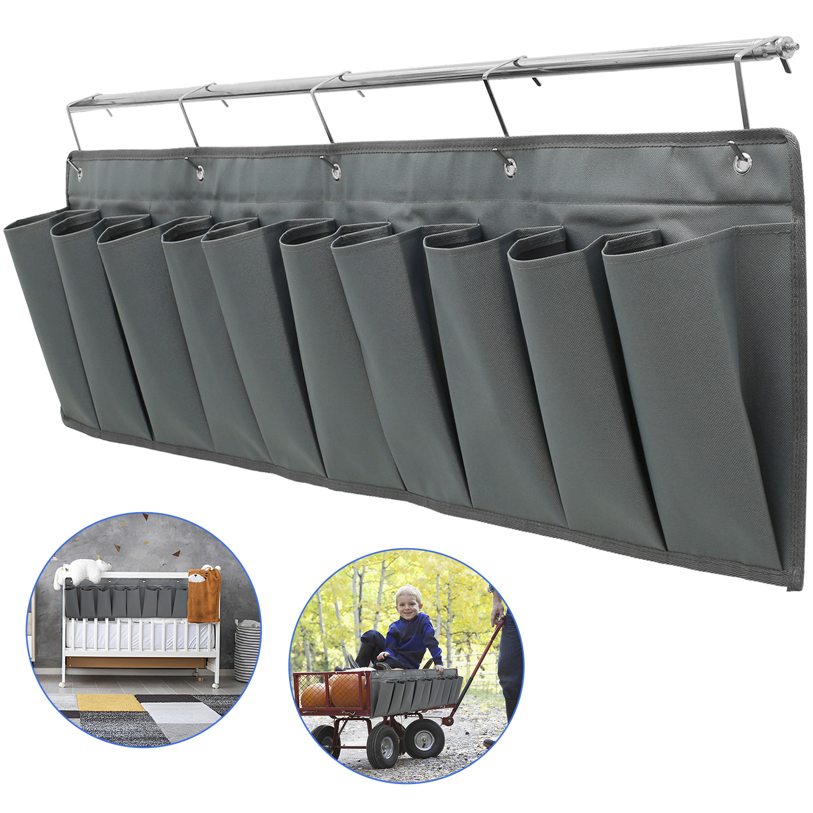 TUTUnaumb Bedside Storage Bag Sofa Digital Remote Control Book Storage ...