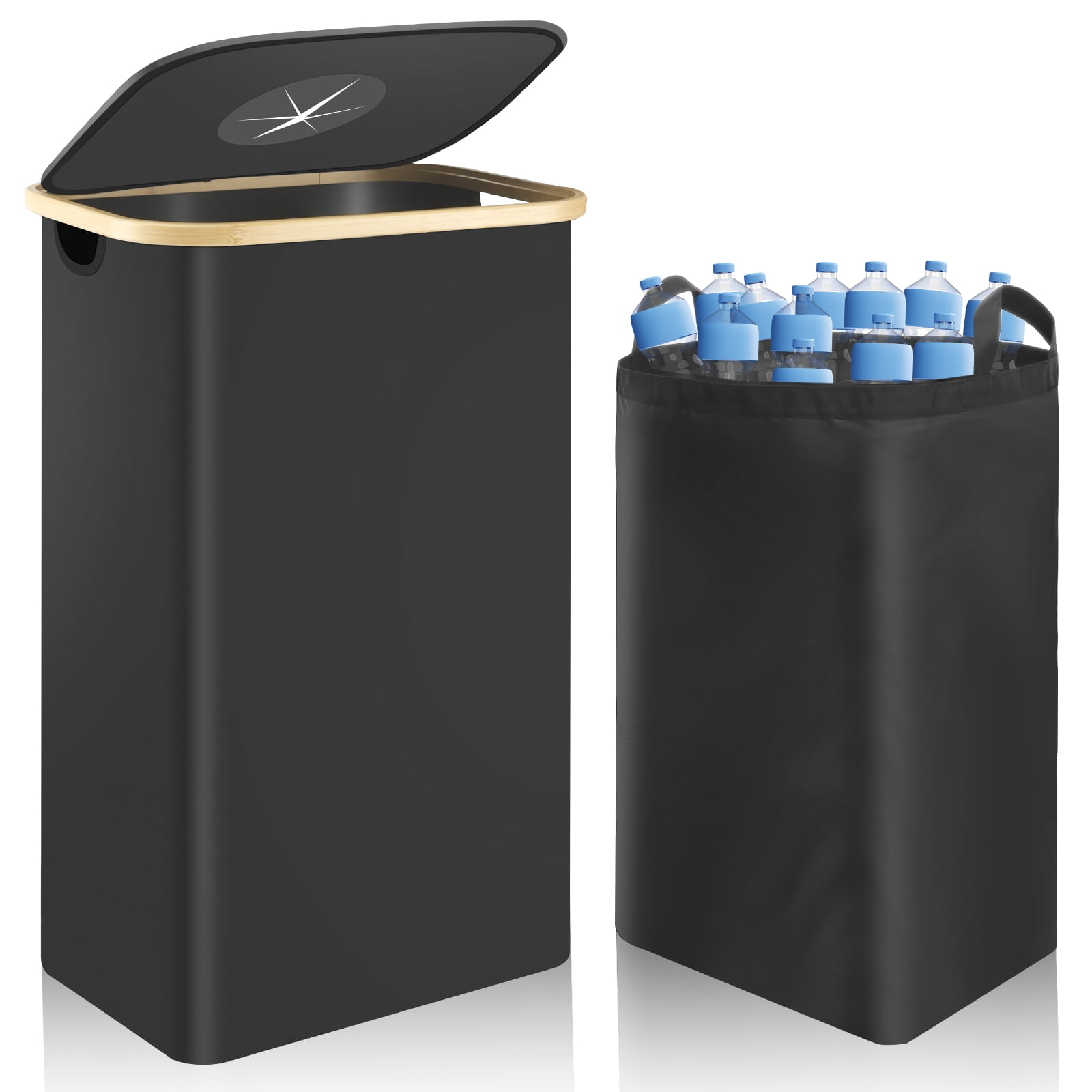 Txkrhwa 28 Gallon Recycling Bin for Kitchen Foldable Kitchen Recycle ...