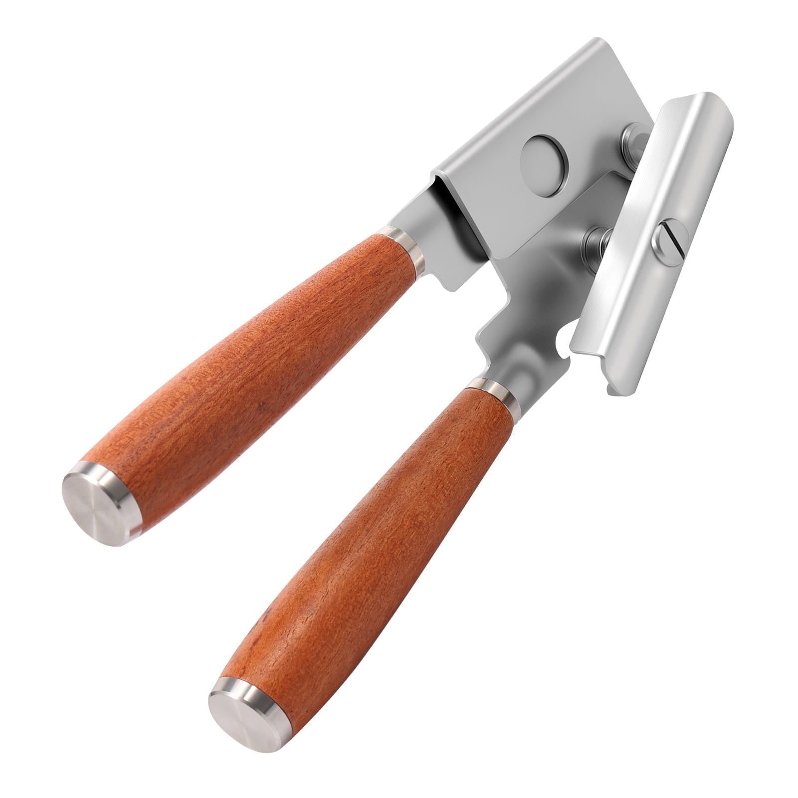 Txkrhwa Wood Handle Manual Can Opener, Stainless Steel Smooth Edge ...