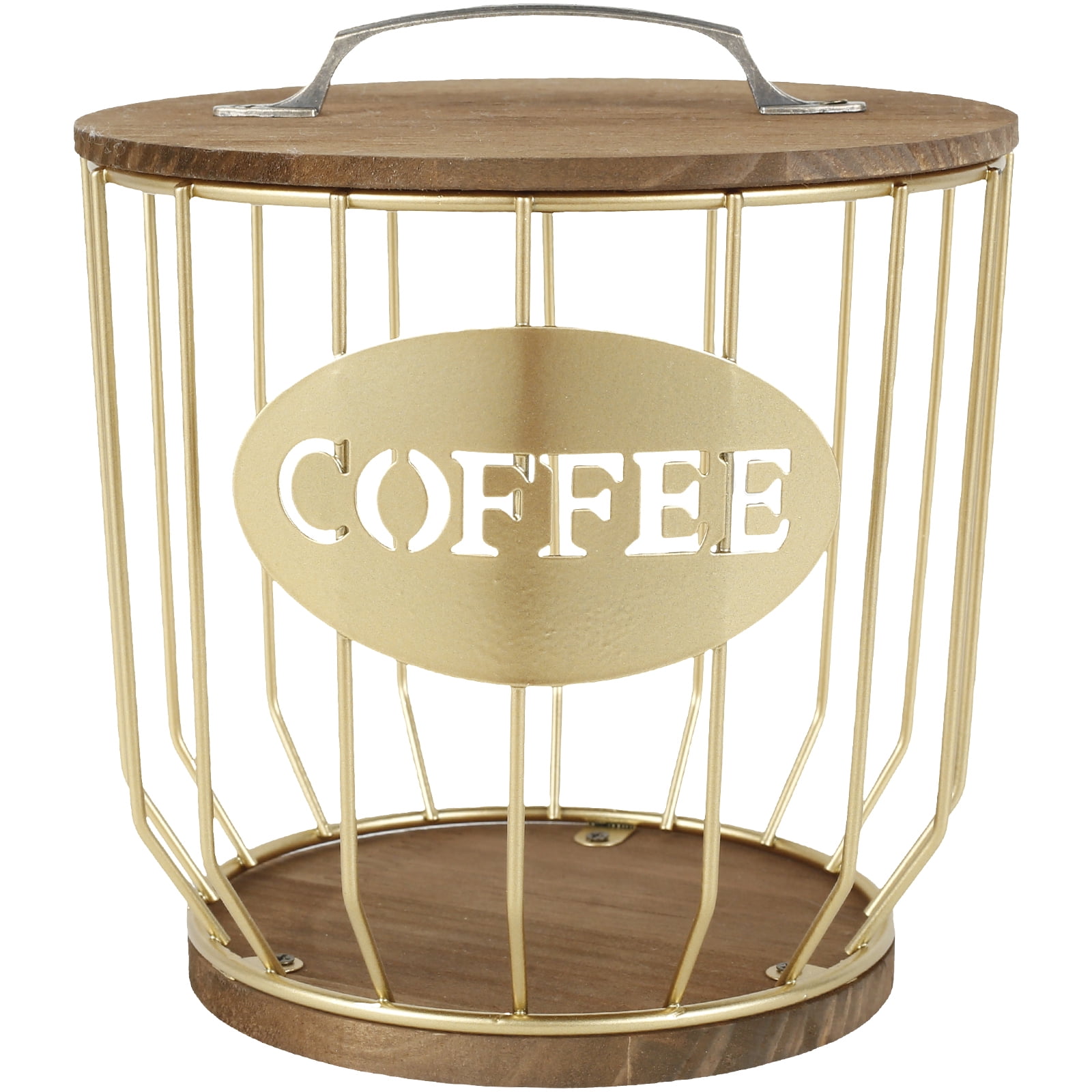 Txkrhwa Large Capacity K Cup Coffee Pod Organizer with Wooden Base for ...