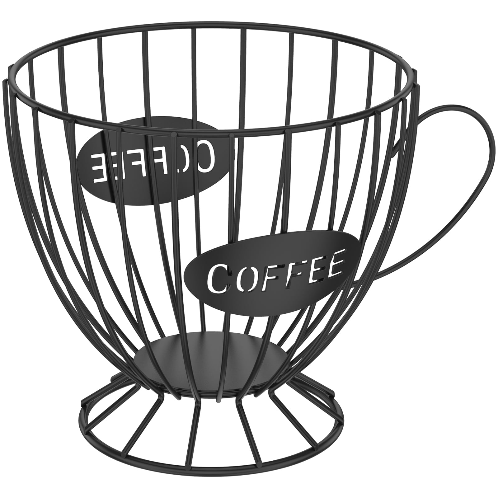 Txkrhwa Metal Coffee Pod Storage Basket, Large Capacity Coffee Capsule ...