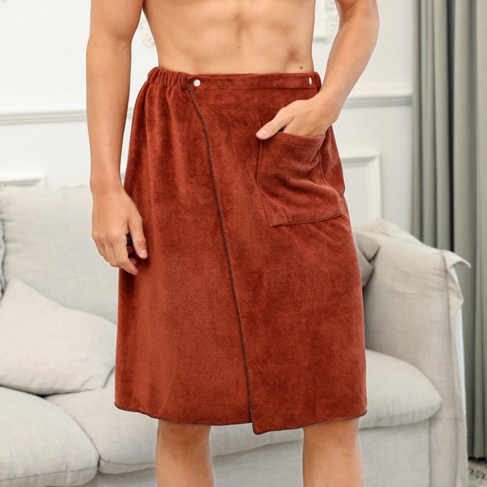 Txmasen Men Soft Bathrobes Shower Wrap Sauna Gym Swimming Holiday Spa ...