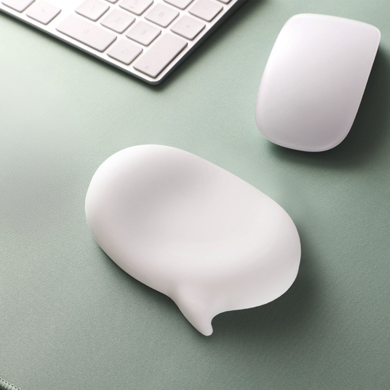 Txmfgh Ergonomic Soft Rubber Mouse Wrist Support Pad - Comfortable Hand ...