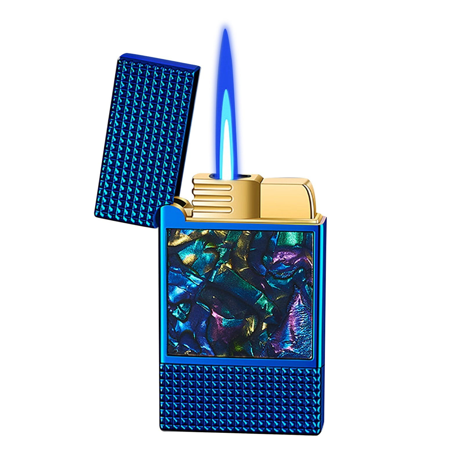 Txmfgh High End Inlaid Metal Windproof Lighter - Adjustable Flame ...