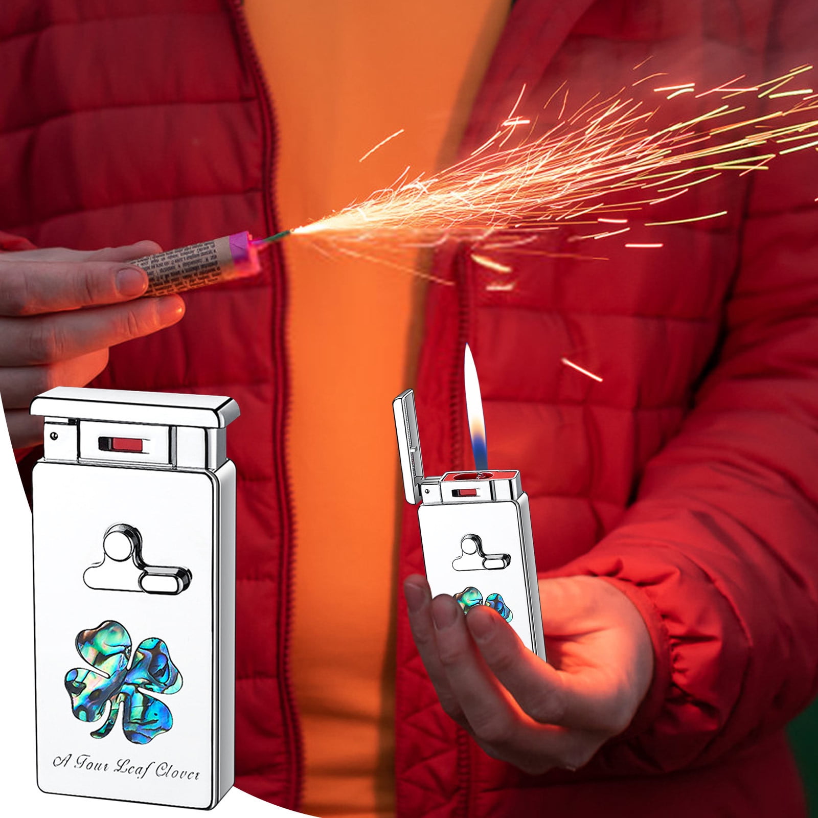 Txmfgh Intelligent Induction Butane Lighter - Windproof, Adjustable ...