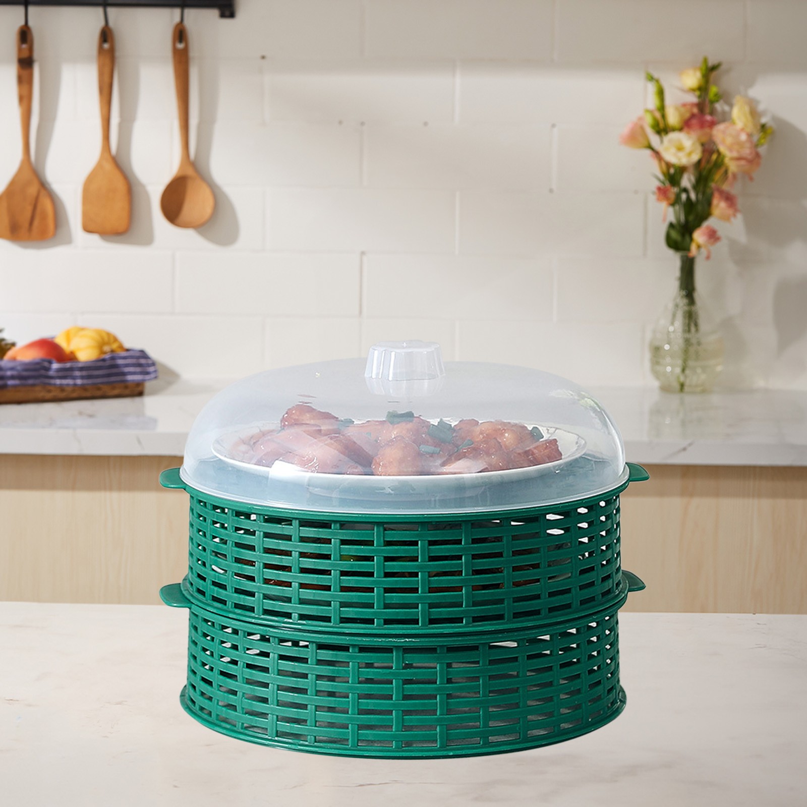 Txmfgh Multi-Functional Cover for Leftover Food and Vegetable Basket ...