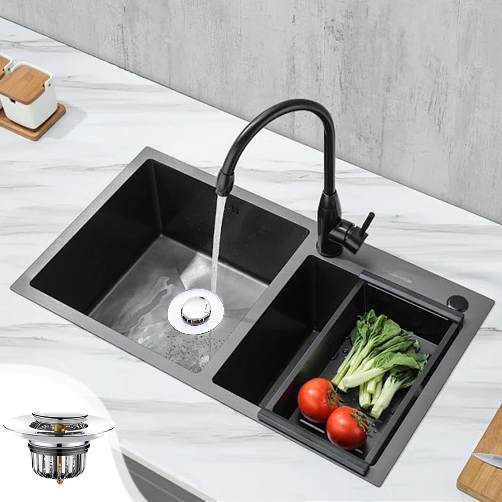 Txmfgh Push-On Floor Discharge Plug with Copper Core, Odor Prevention ...