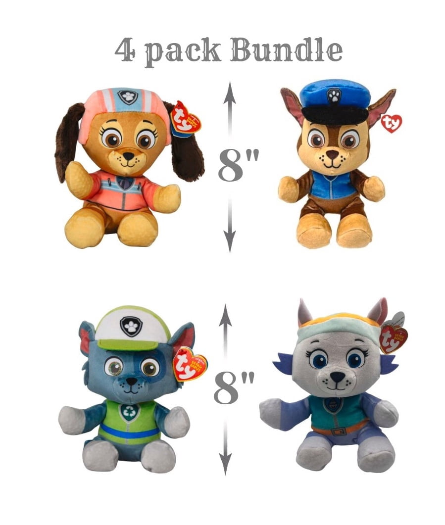 Ty 8-inches Paw Patrol™ Soft Body 4 Pack Bundle - Walmart.com