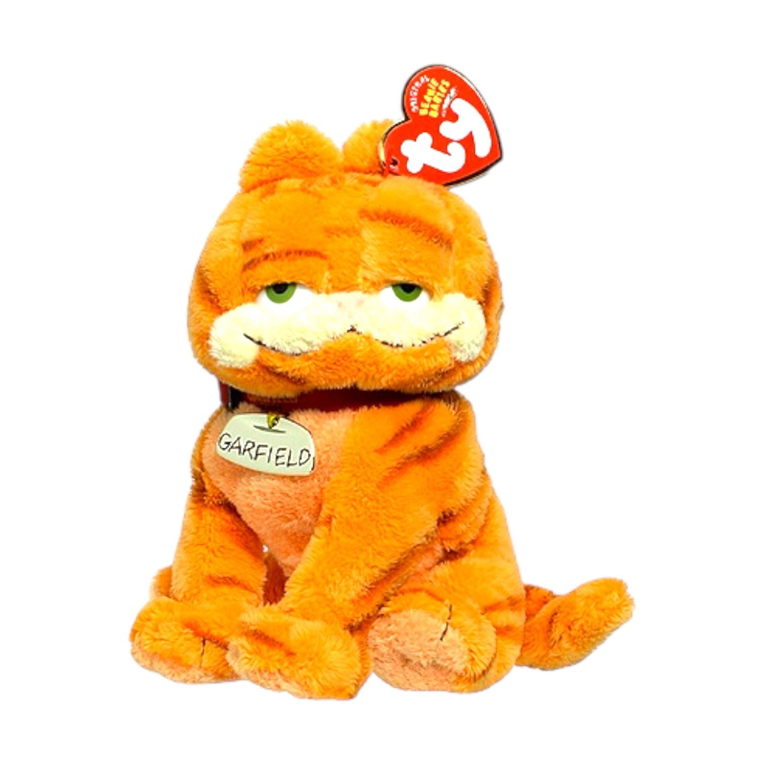 Ty Beanie Babies - GARFIELD the Orange Cat MWMT (8" Plush)(BONUS 1 TY ...