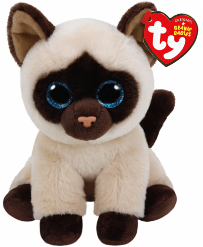 Ty Beanie Babies - JADEN Siamese Cat Tan/Brown 6" Plush (BONUS 1 FUN ...