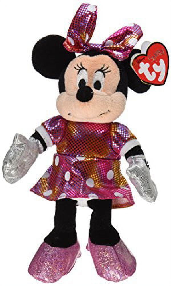 Ty Beanie Babies Minnie Rainbow Sparkle Plush - Walmart.com