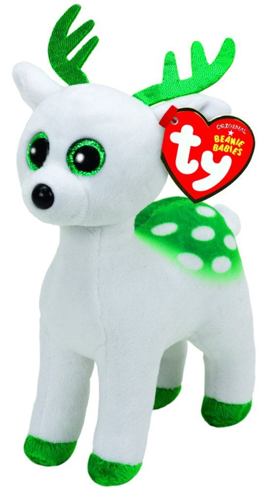 Ty Beanie Babies- Peppermint the Reindeer Christmas (Glitter Eyes ...