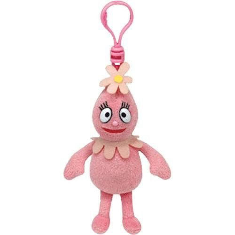 Ty Beanie Babies Yo Gabba Gabba Foofa Soft Plush Clip Keychain ...