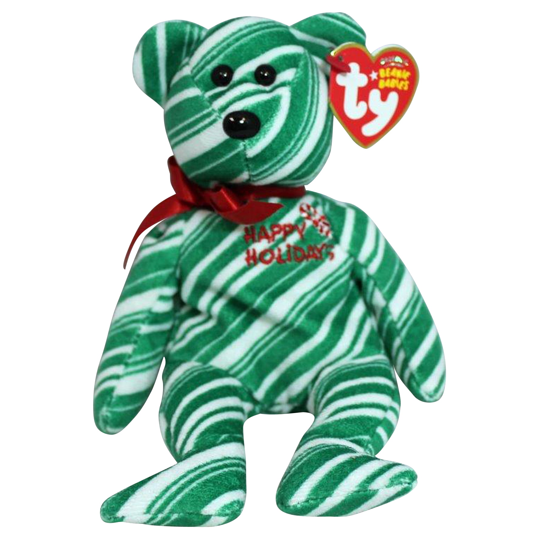Ty Beanie Baby: 2007 Holiday Teddy the Green Bear | Stuffed Animal ...