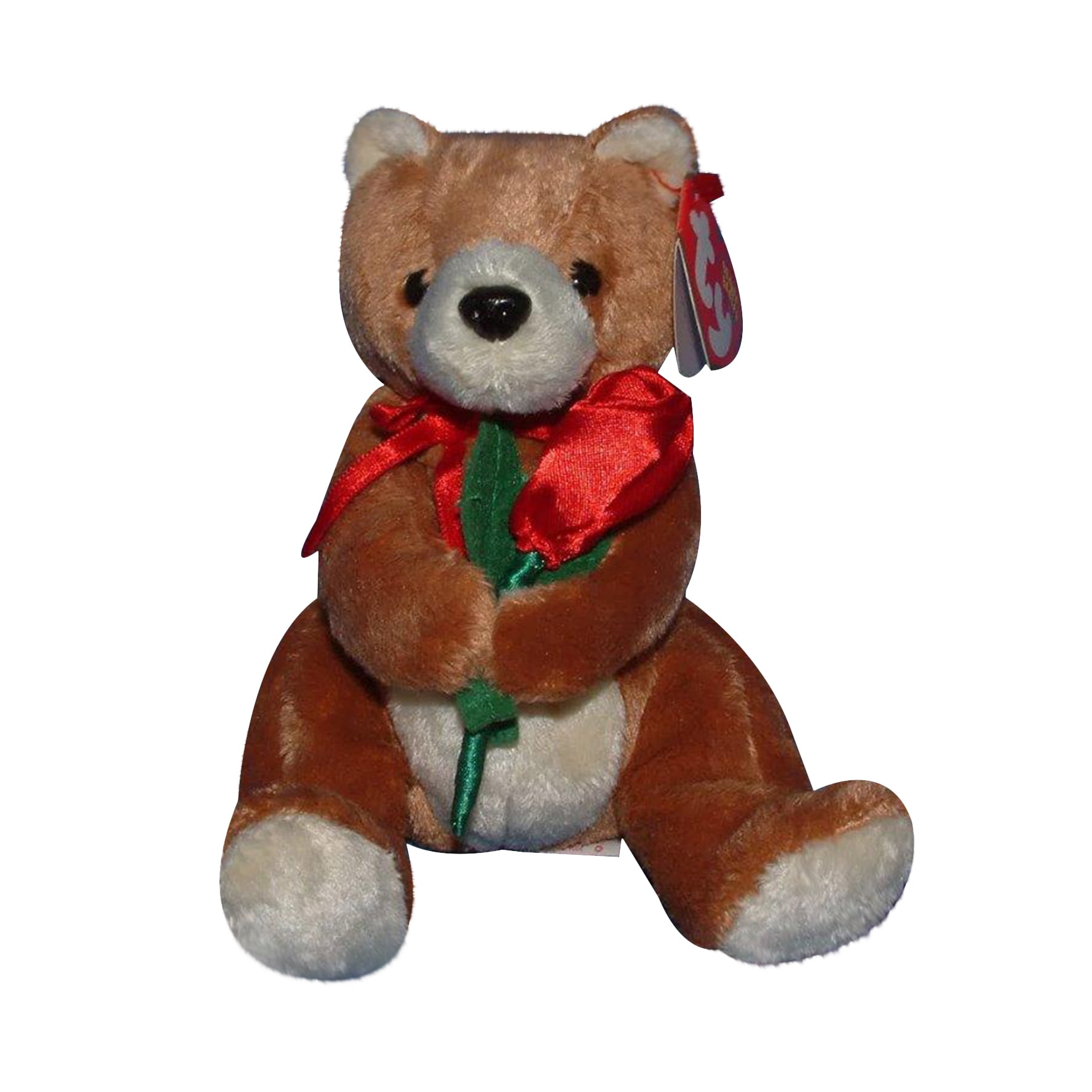 Ty Beanie Baby - Always The Loving Bear Red Rose (2004) - Walmart.com