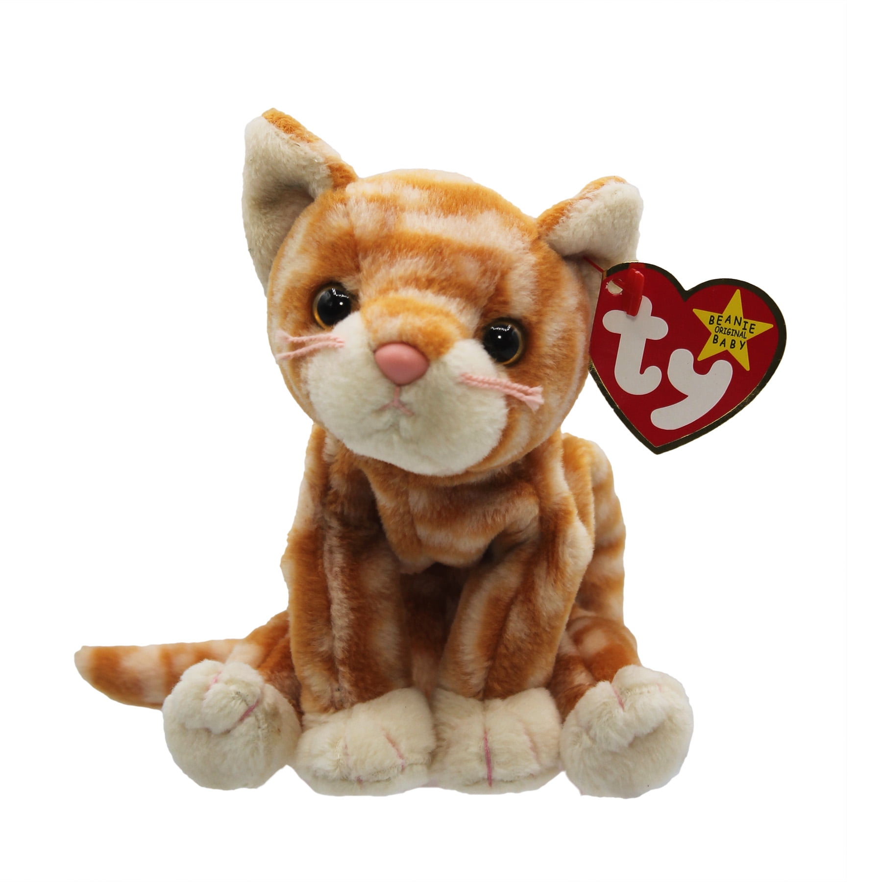"Ty Beanie Baby, Amber the Cat Collectible Stuffed Animal, MWMT, 6"" x ...