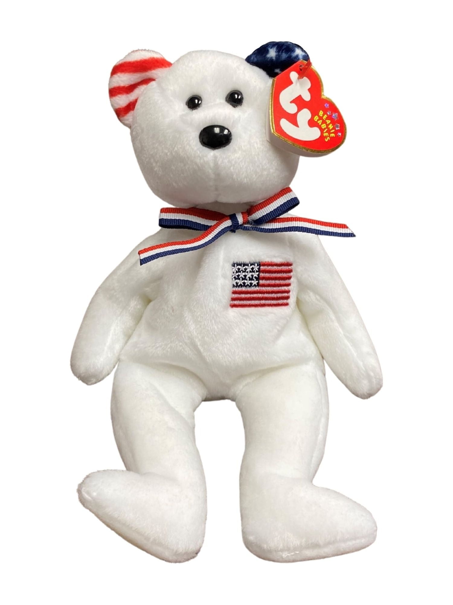 Ty Beanie Baby: America the Bear - Reversed Ears | Stuffed Animal ...