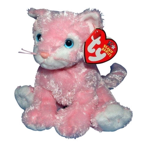 Ty Beanie Baby - CARNATION the Cat 6" Plush (BONUS ONE RANDOM TY ERASER ...