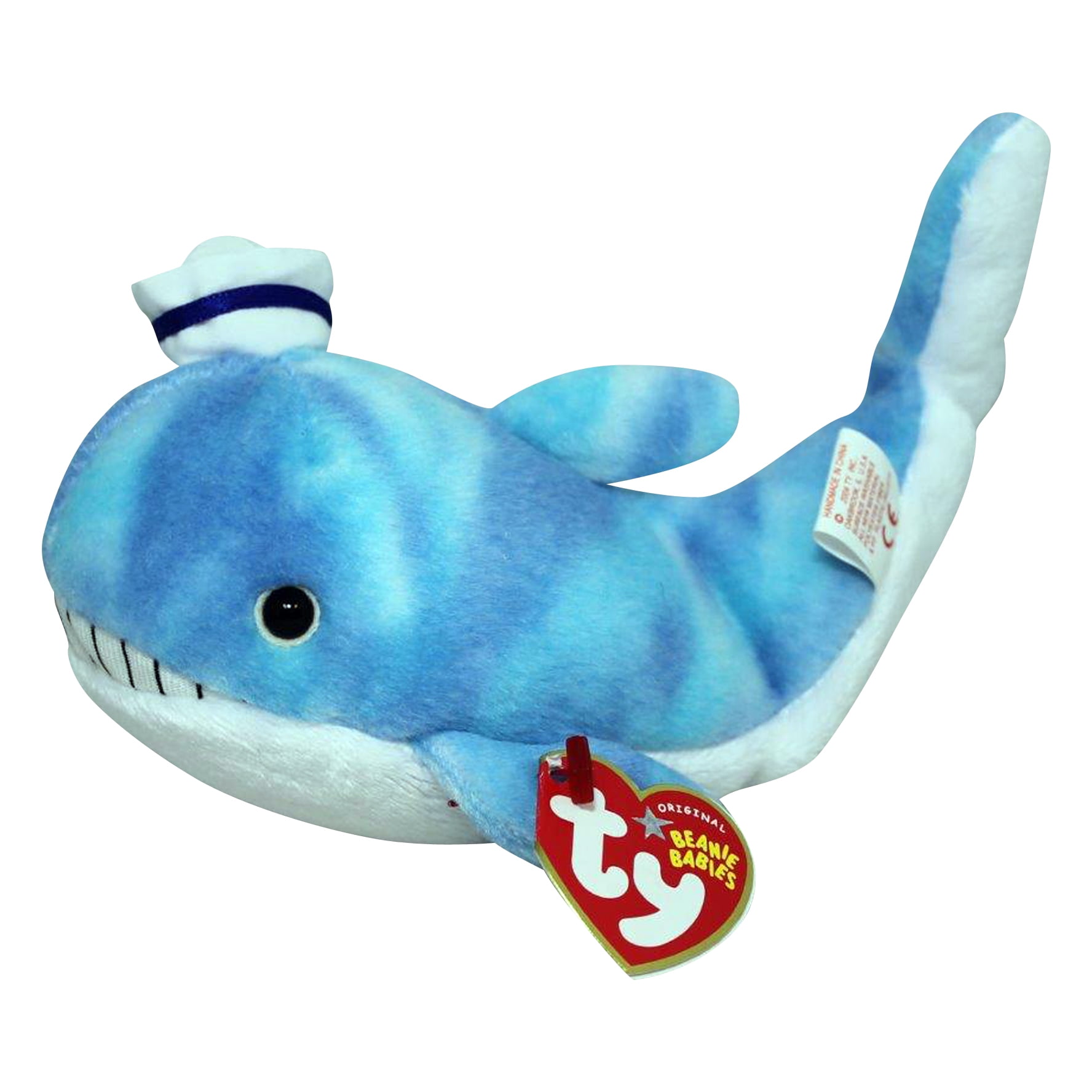 Beanie Babies Captain the Whale Plush Toy, Mint with Tags, Collectors ...