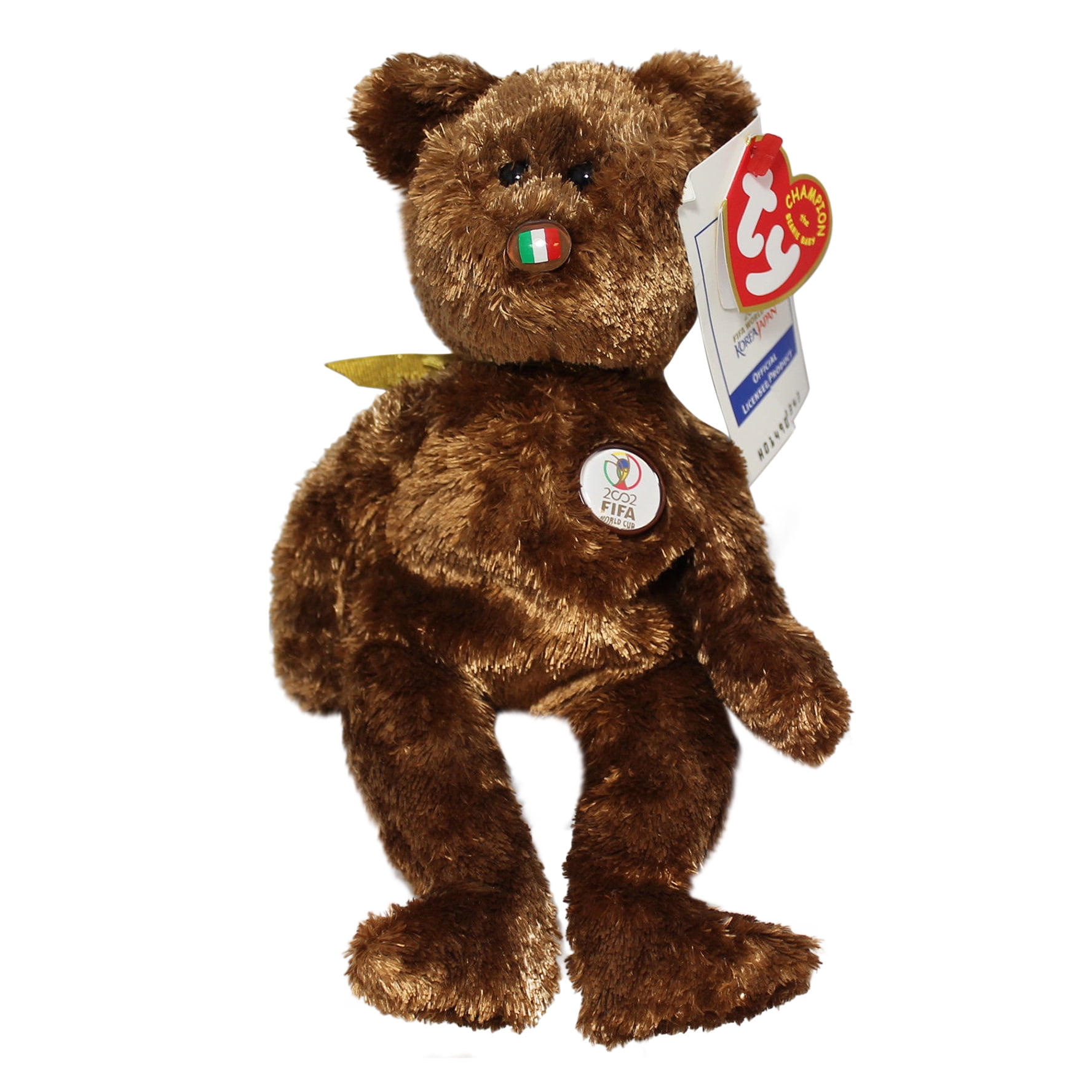 Ty Beanie Baby: Champion Italy FIFA World Cup Bear | Stuffed Animal ...
