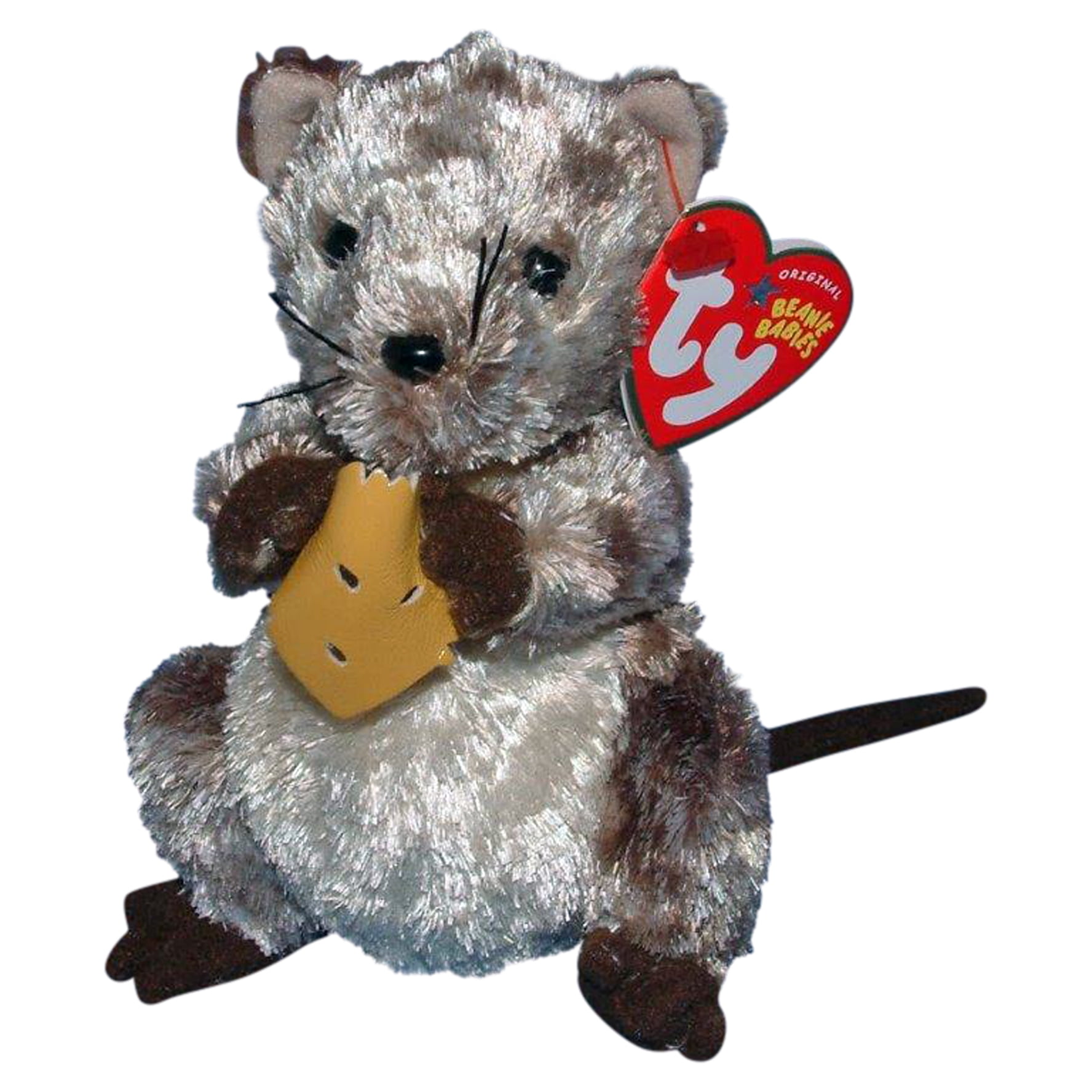 Ty Beanie Baby: Cheesly the Mouse Plush Toy | Stuffed Animal | MWMT's ...